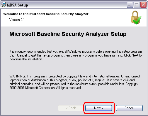 Help Using The Microsoft Baseline Security Analyzer Mbsa